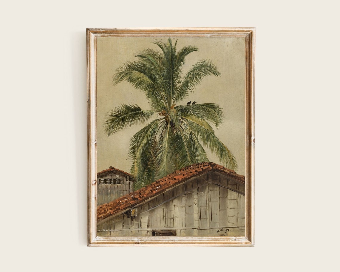 Tropical Vintage Gallery Set Vintage Tropical Set of Prints - Etsy