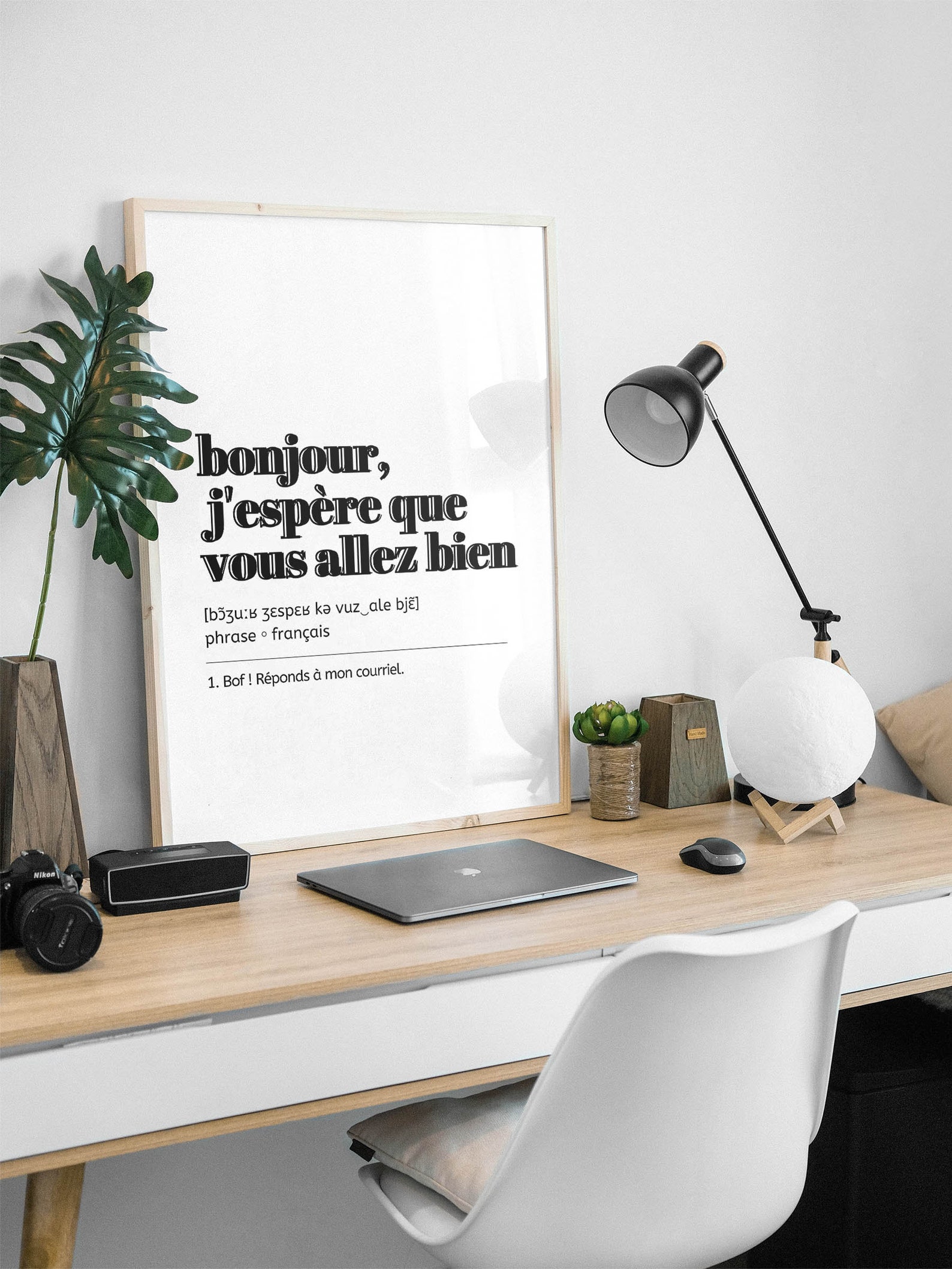 Citation bureau humoristique J'espère que vous allez | Etsy