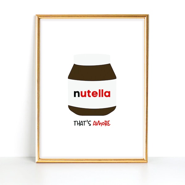 Nutella Print - Etsy