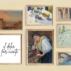 Italian Vintage Modern Gallery Set, Eclectic Italy Print Set, Vintage ...