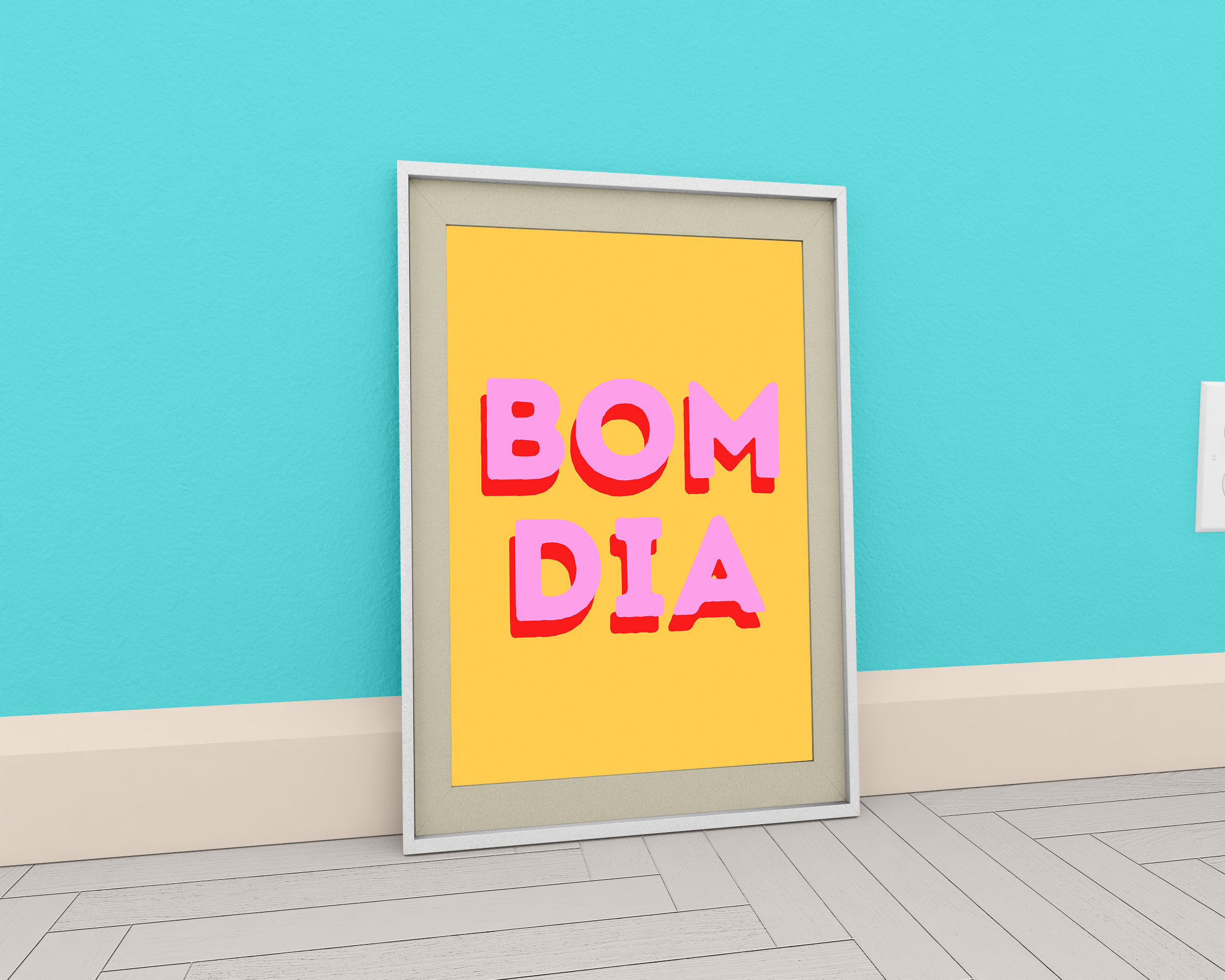 Bom Dia Print Good Morning Wall Art Portuguese Wall Art | Etsy
