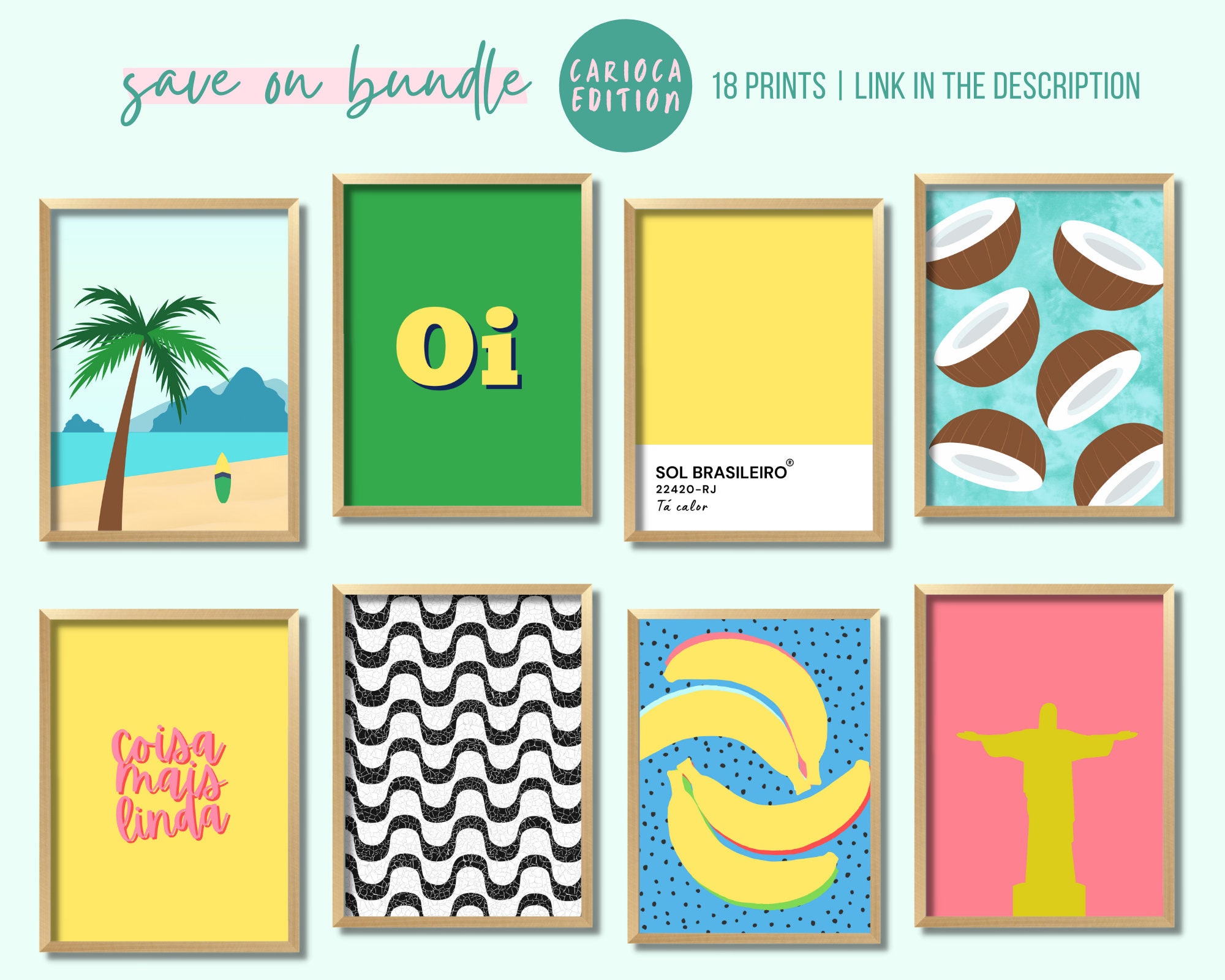 Copacabana Print Copacabana Sidewalk Calçadão Da Praia - Etsy