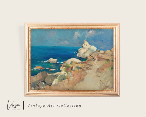 Capri Seascape Print Sea View of Capri Painting Capri - Etsy
