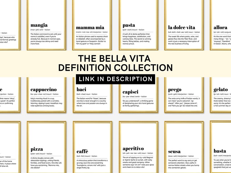 Funny Italian 'allora' Definition Print: Playful Word Art (digital ...