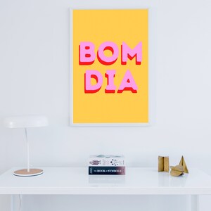 Bom Dia Print | Good Morning Wall Art | Portuguese Wall Art | Wall ...