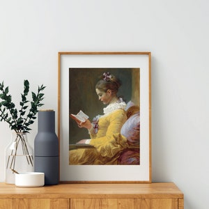 Vintage Girl Reading Book Print Vintage Girl Portrait - Etsy