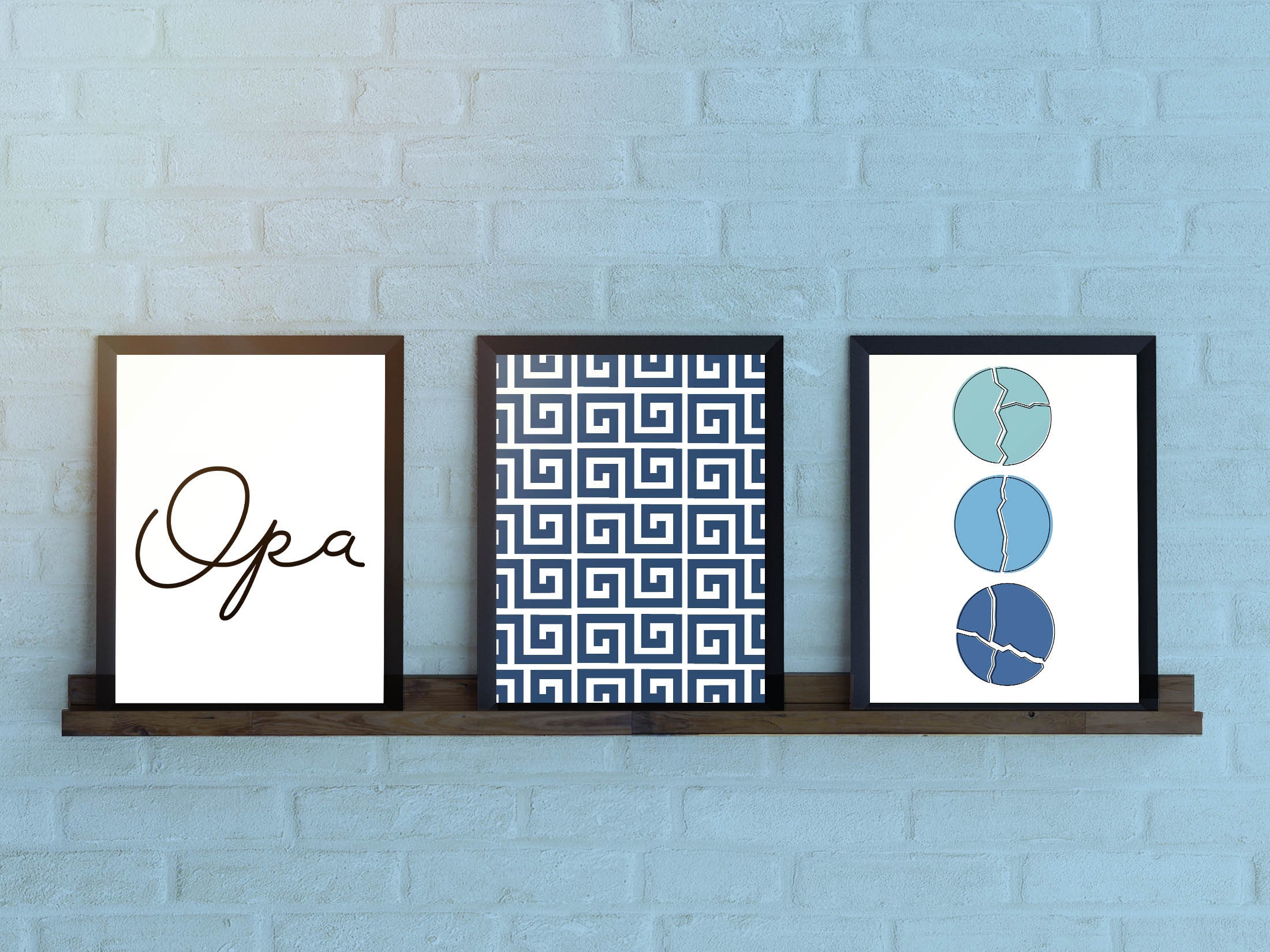 Greek Wall Art Bundle Greek Print Greece Print Set of 8 - Etsy
