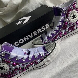 Custom Bling Converse - Etsy