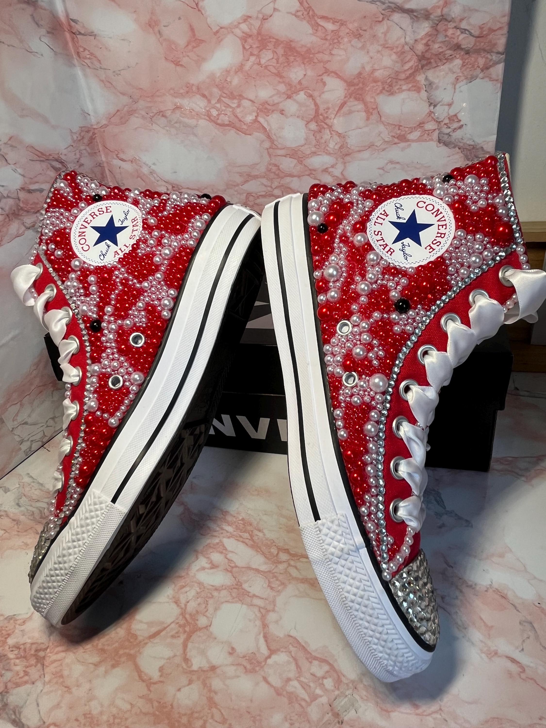 Custom Bling Converse - Etsy