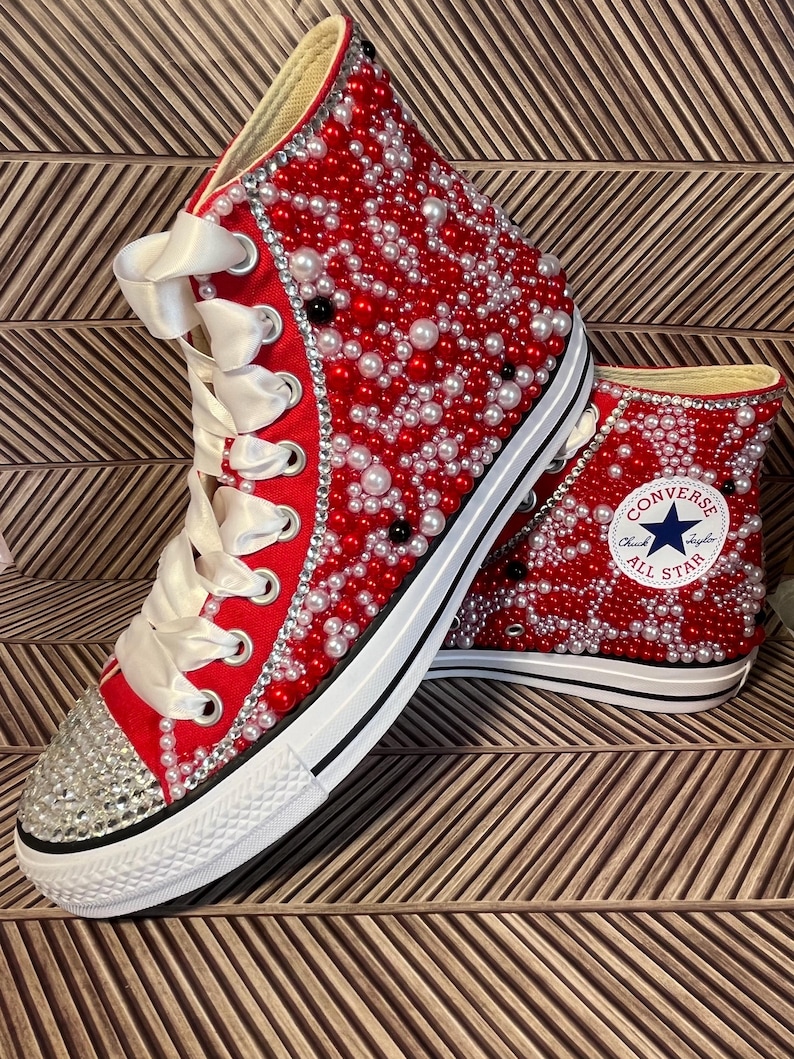 Custom Bling Converse - Etsy