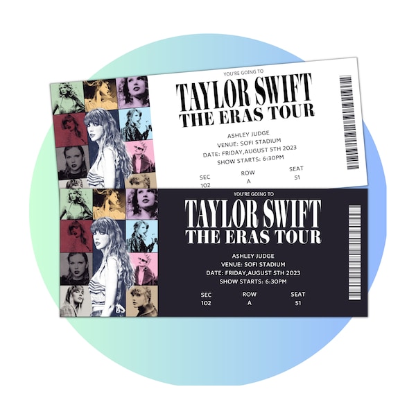 Taylor eras tour 2023 ticket - Etsy Österreich