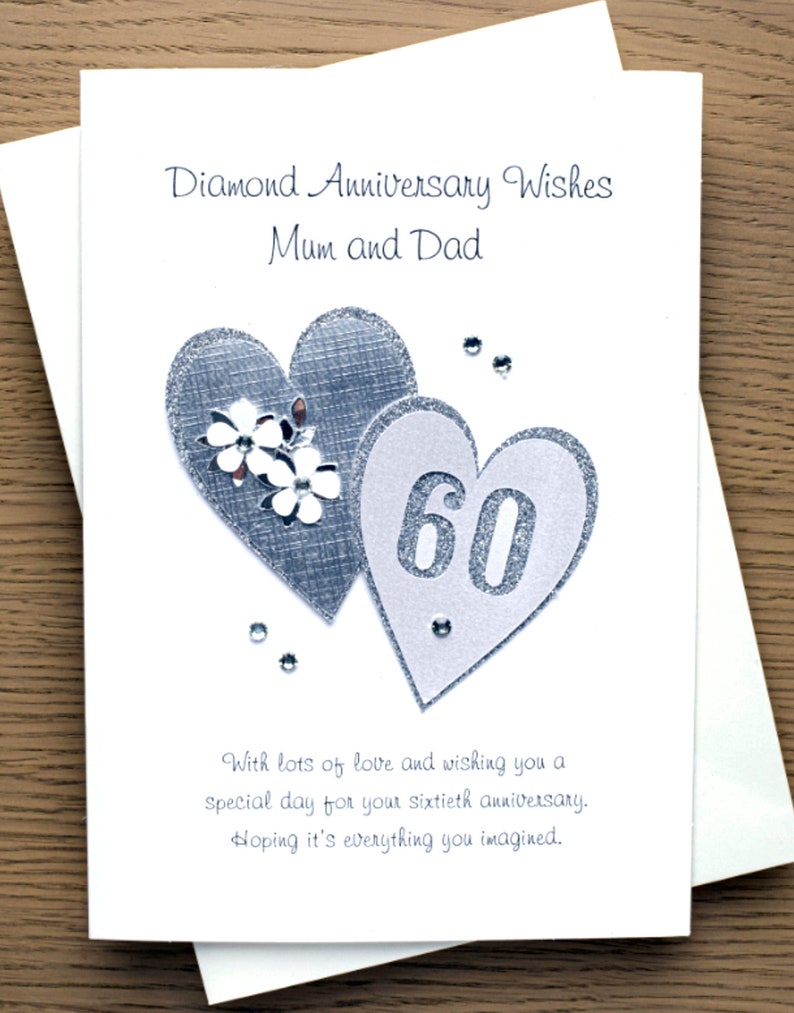 Diamond 60th Anniversary Card For Mum And Dad Title Etsy diamond-60th-anniversary-card-for-mum-and-dad-title-etsy