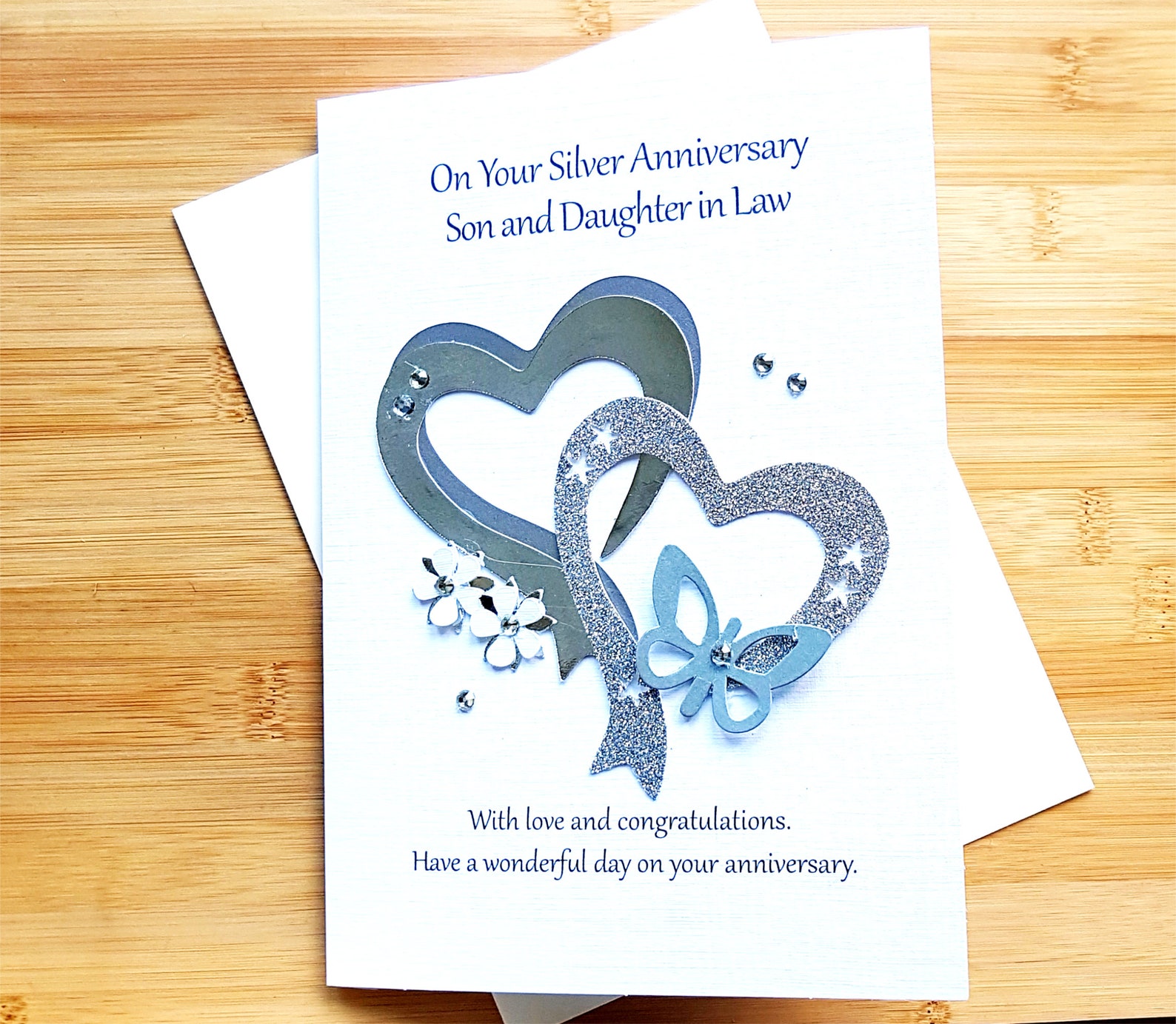 Silver Anniversary Card For Son And Daughter In Law Etsy silver-anniversary-card-for-son-and-daughter-in-law-etsy