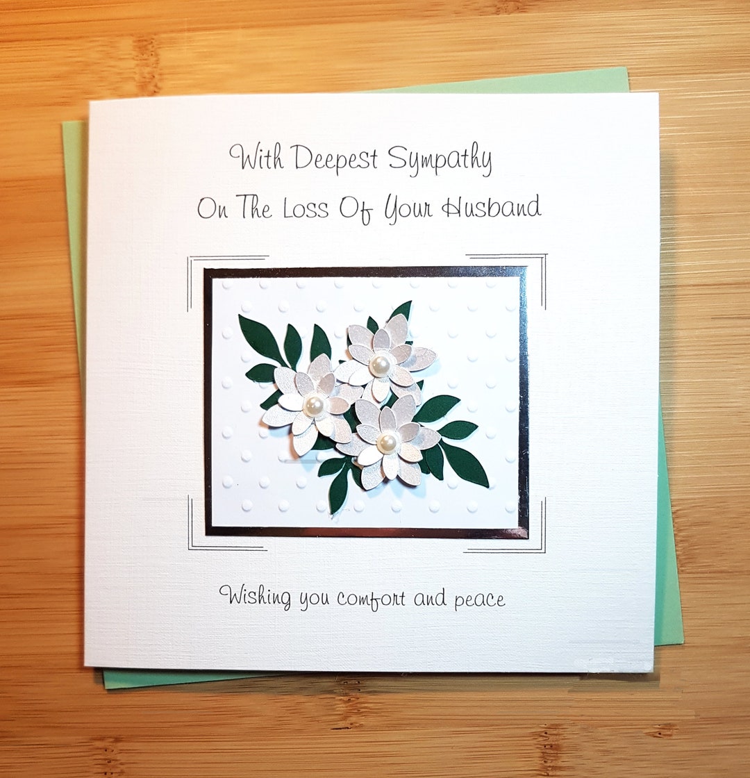 On the Loss of Your Husband Other Titles Available Sympathy Card ...