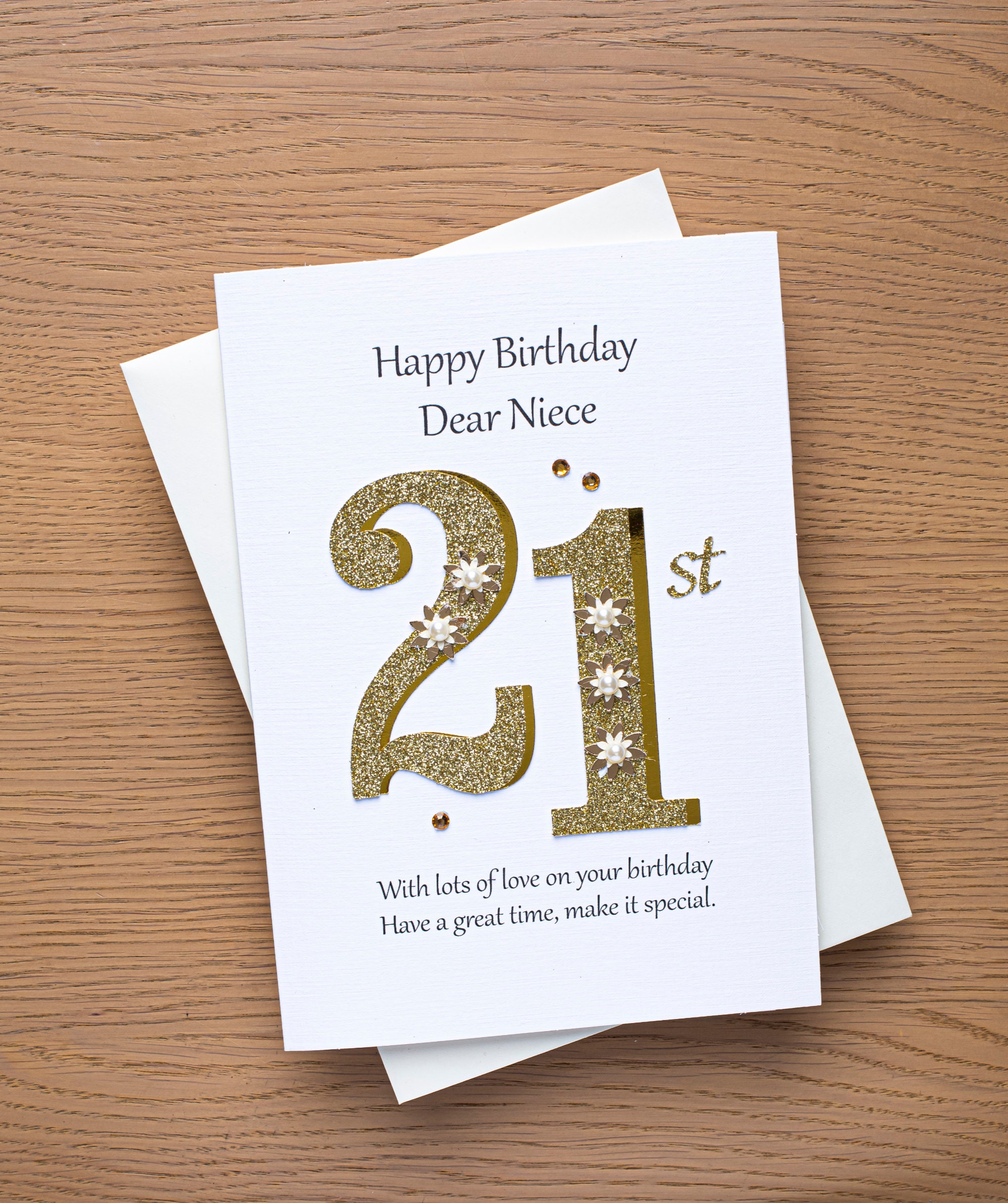 Age 21 Happy birthday card for her personalised | Etsy