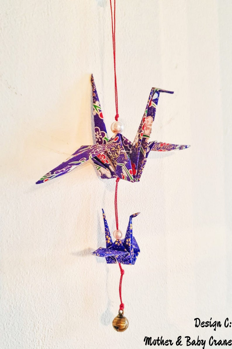 Japanese Good Luck Origami Crane Keepsake Gift Home Decor Birthday ...