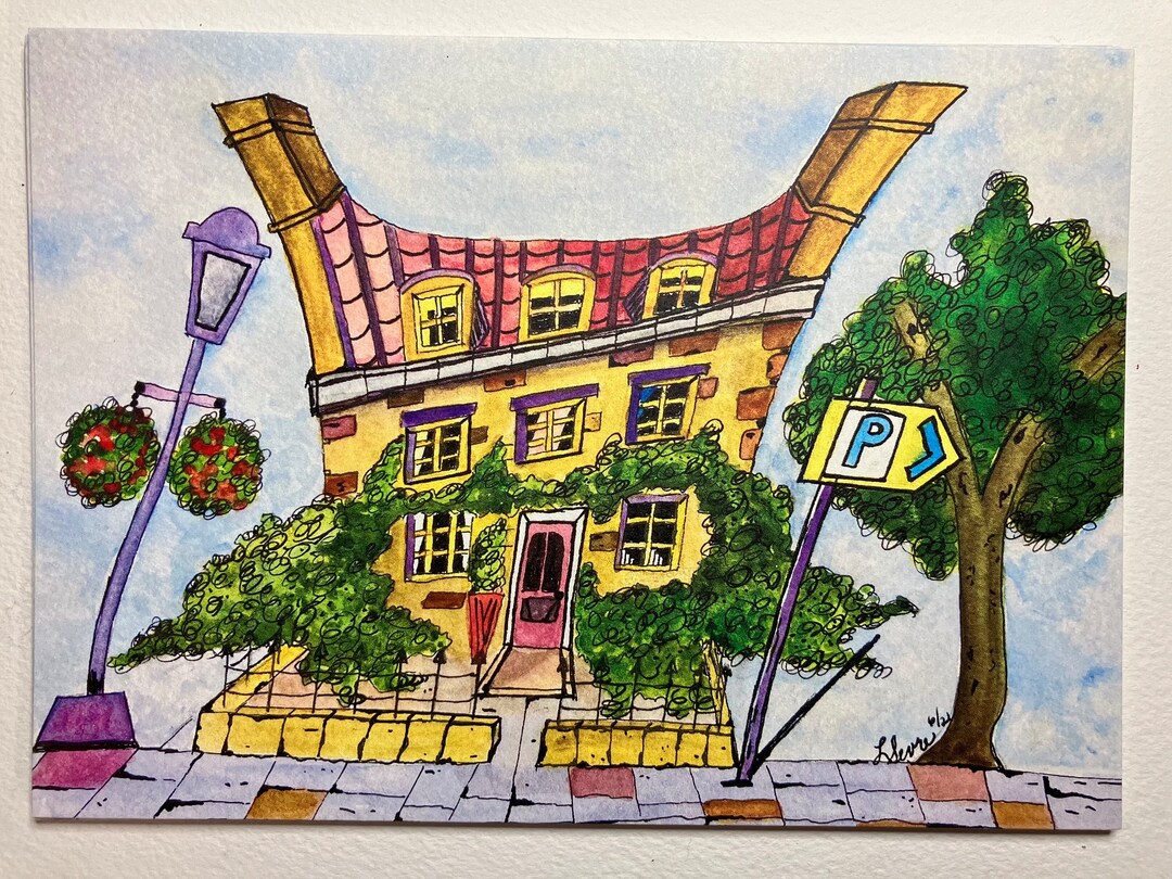 1 Whimsy Watercolor Greeting Card - Etsy