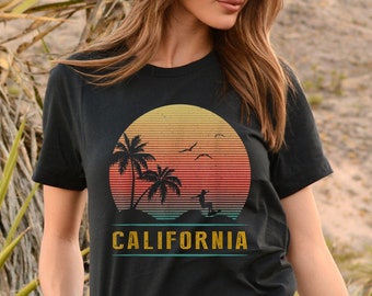 Retro California Shirt Vintage West Coast Tee Trendy Cali Top - Etsy