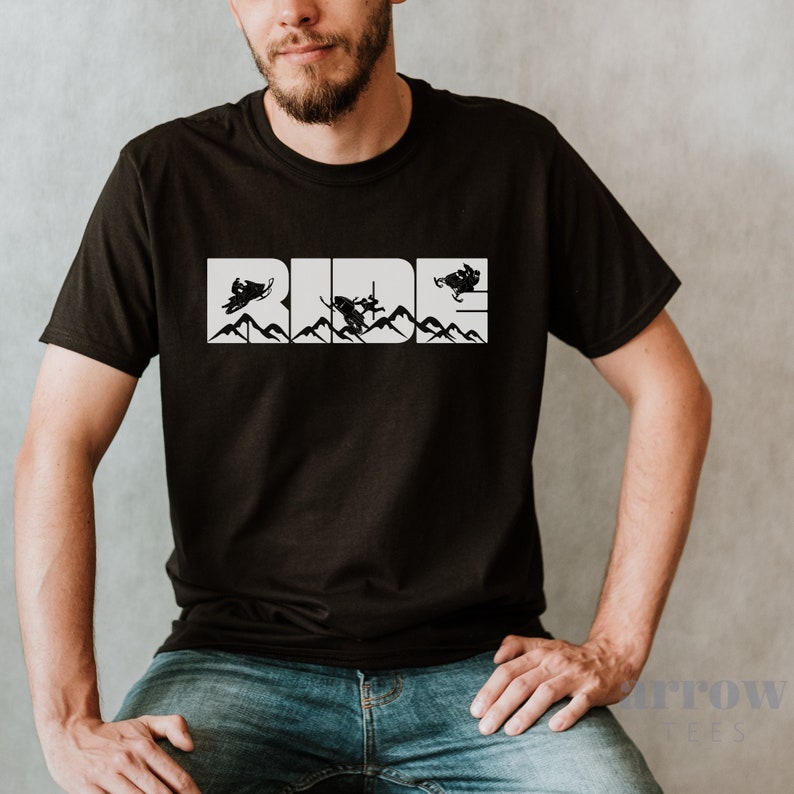 Snowmobile T-shirt Snowmobile Shirt Snowmobile Tee Sledding Tee Gift ...