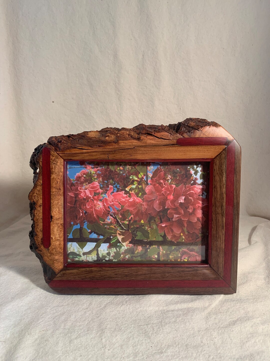 Cherry Wood Live Edge Burl Frame - Etsy