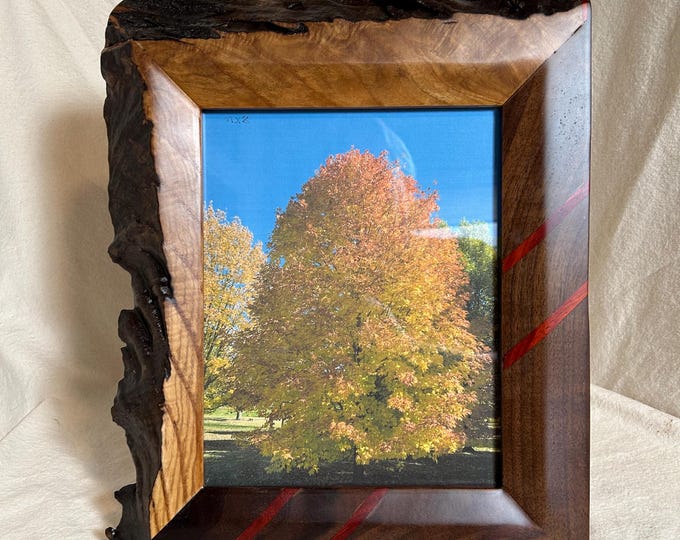 Cherry Live Edge and Walnut Frame - Etsy