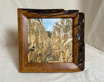 Live Edge Frame. Custom Sizing. Cherry Wood - Etsy