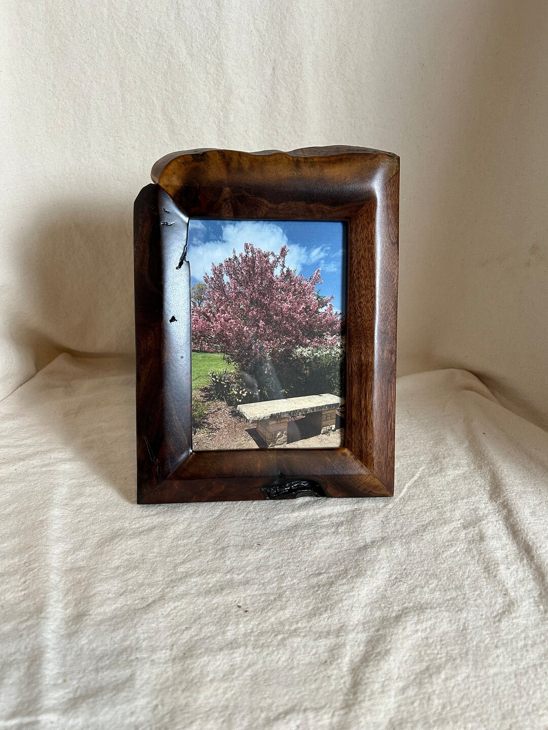 Walnut Wood Live Edge Frame - Etsy