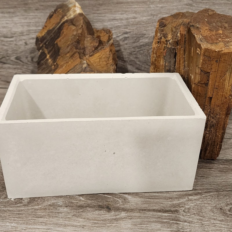 Grey Rectangular Planter Box - Etsy