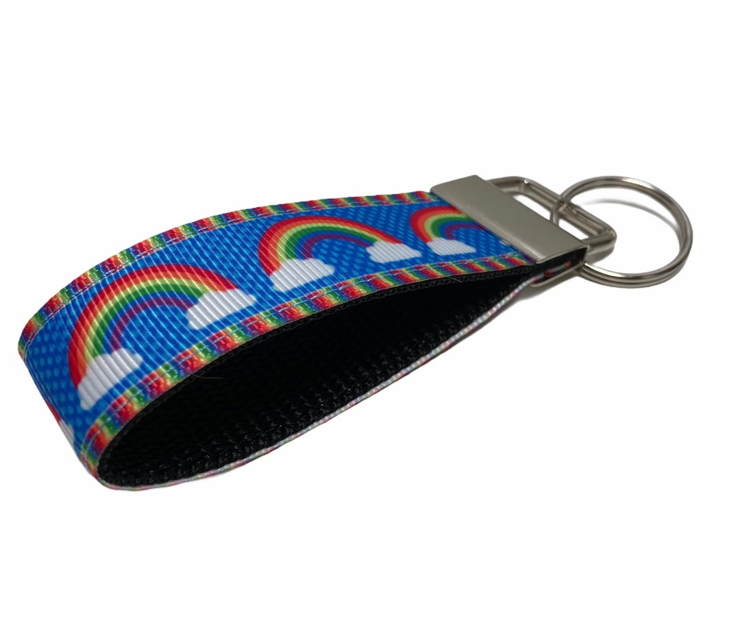 Rainbow Key Fob - Etsy