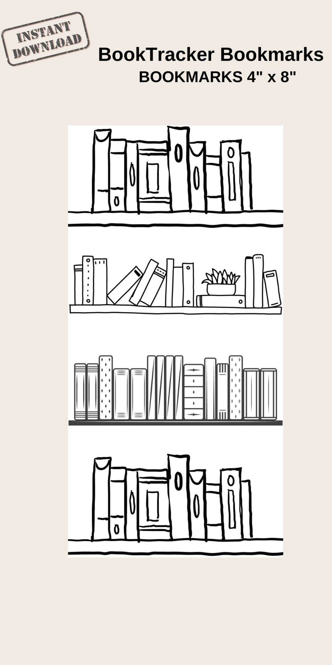 Book Tracker Bookmarks, Bookmark Tracker, Reading Gift, Reading ...