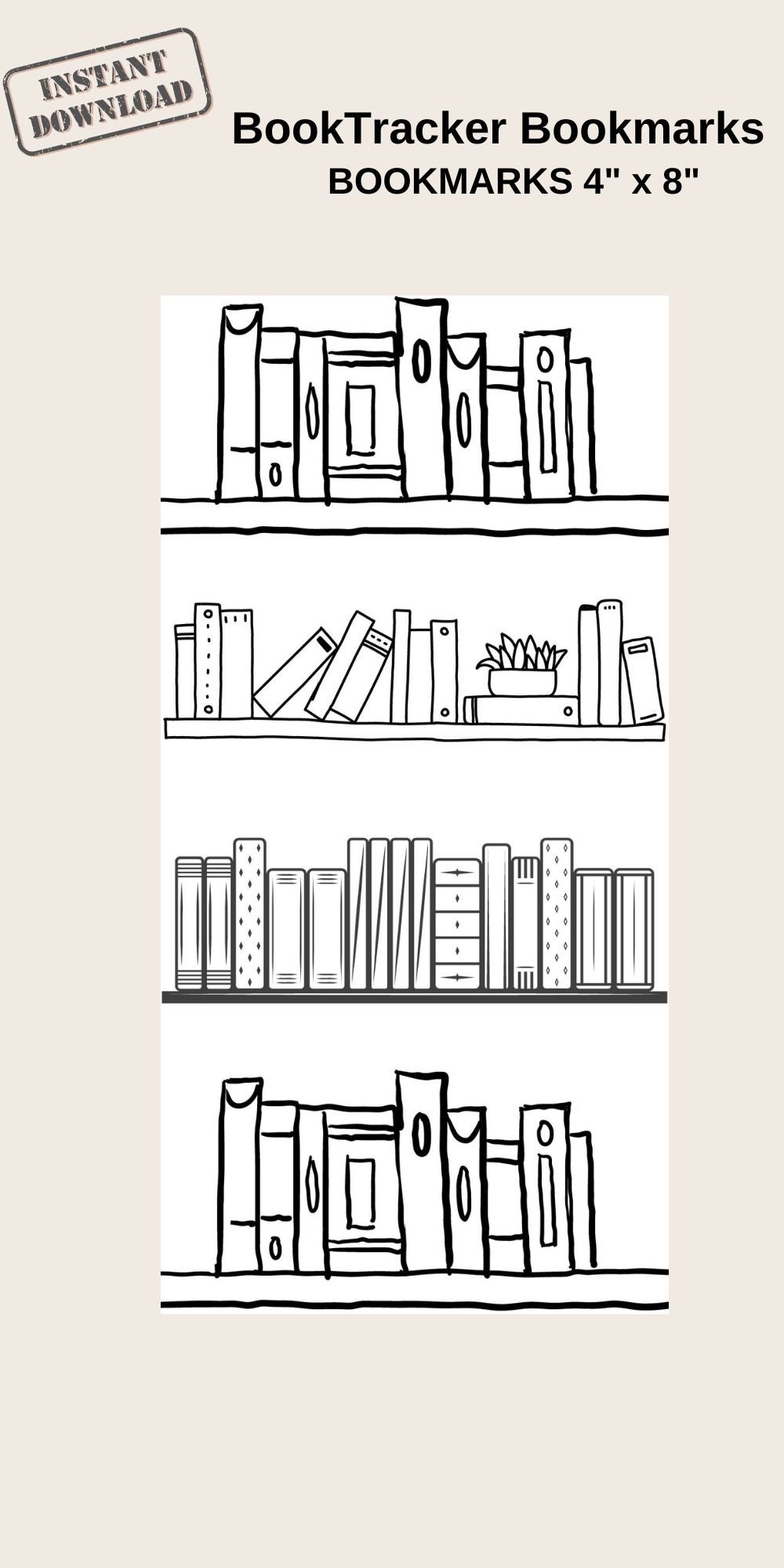 Book Tracker Bookmarks, Bookmark Tracker, Reading Gift, Reading ...