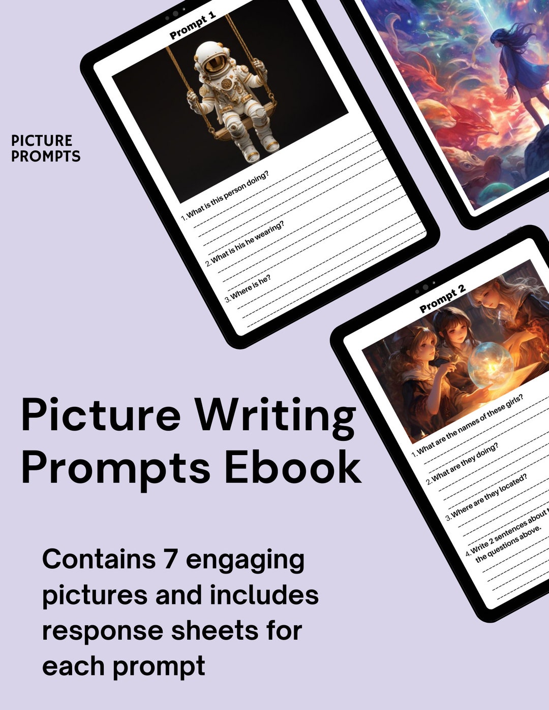 Picture Prompts Book for Creative Writing, Picture Writing Prompts ...