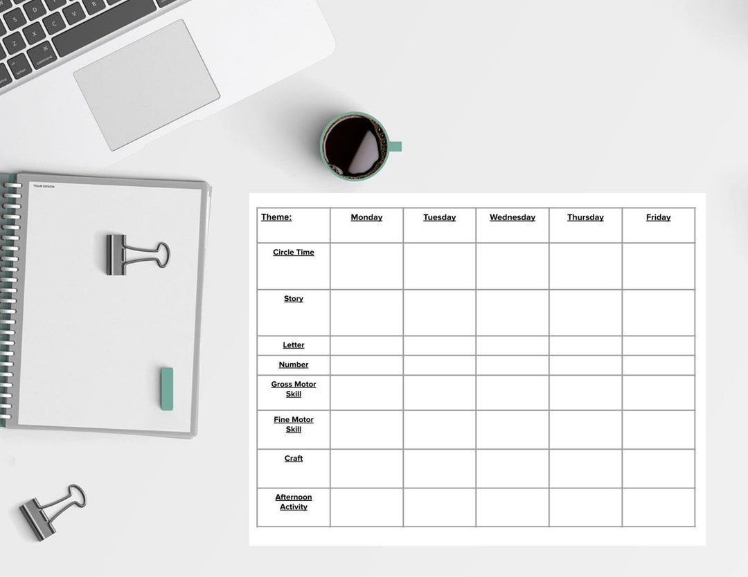 Pre-k Lesson Plan, Preschool Lesson Plan, Lesson Plan Digital Download ...