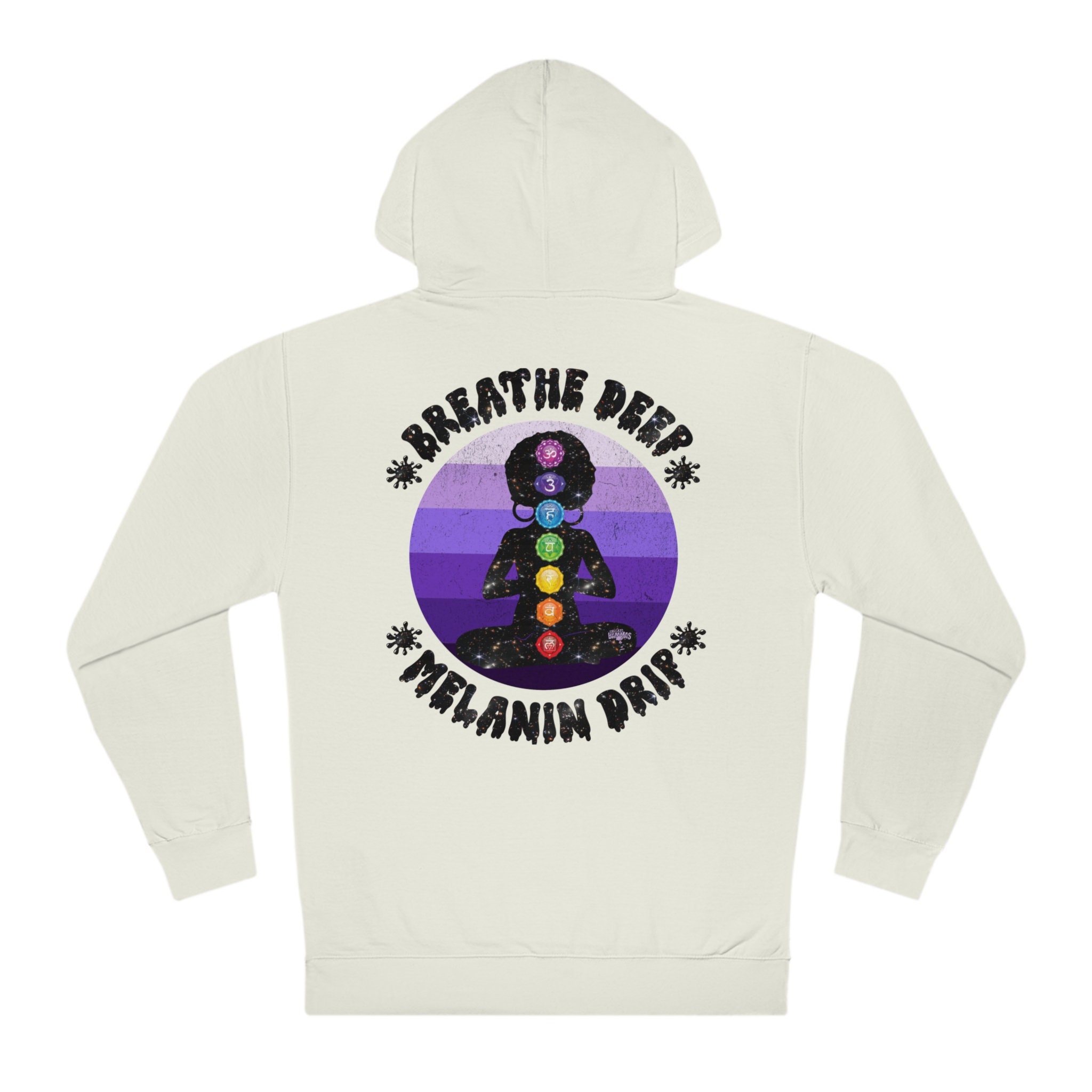 Breath Deep Afro Galaxy Chakra Women's Hoodie Gifts for Her Black Queen ...