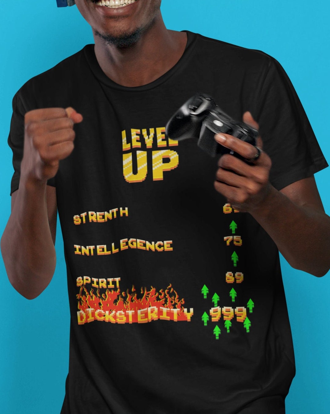 Funny Level up Gamer Shirt, Stickman Hoodie, Funny Gamer Tee, Funny ...