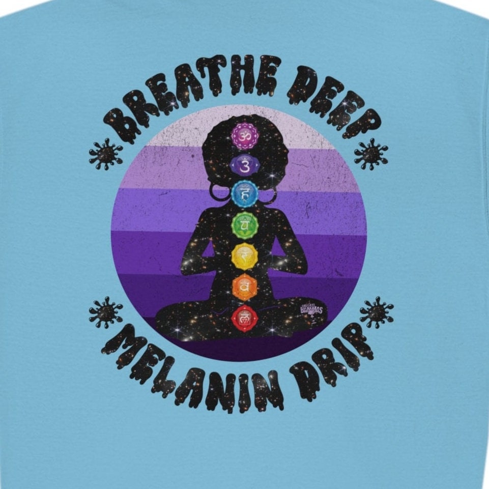Breath Deep Afro Galaxy Chakra Women's Hoodie Gifts for Her Black Queen ...