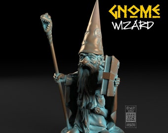 Gnome Wizard Miniature - Etsy