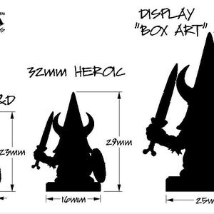 Gonk Gnome or Dwarf With Sword, Miniature for Tabletop RPG Character - Etsy