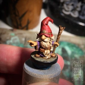 Gonk Gnome Wizard, Fantasy DND Miniature for Tabletop Game Character ...