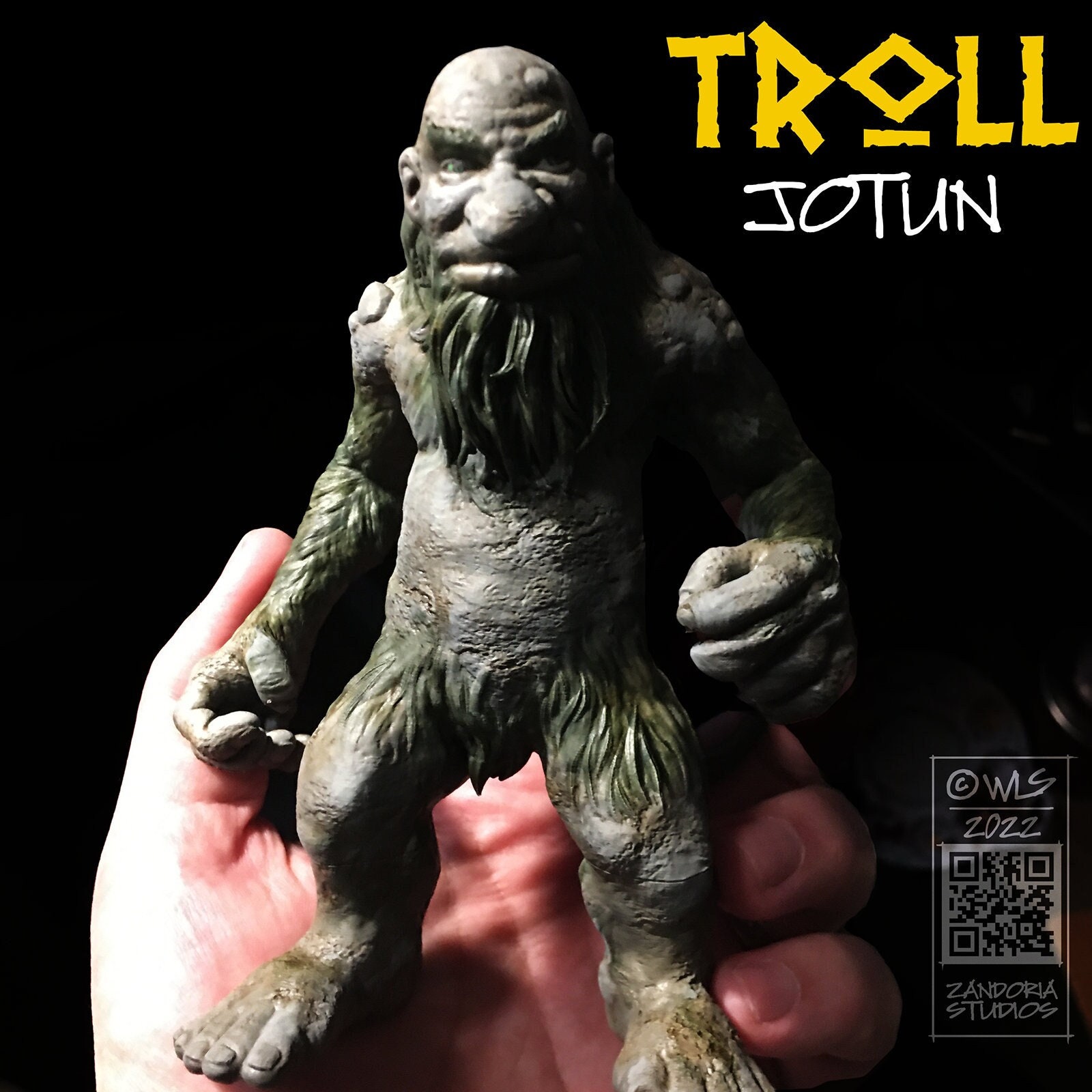 Troll Jotun, Scandinavian Giant Troll, Fantasy RPG Miniature or ...