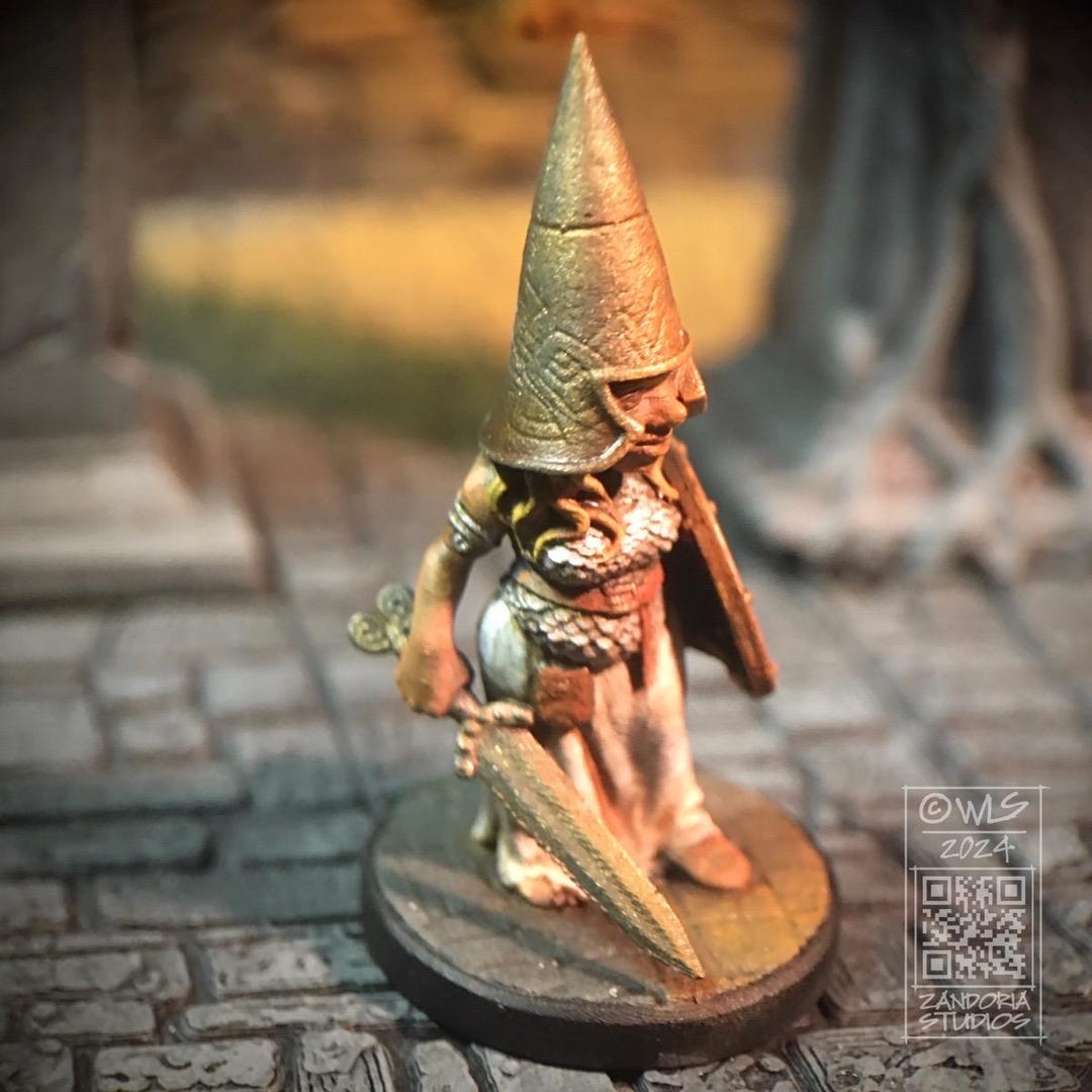 Female Gnome Paladin, DND Character Miniature - Etsy