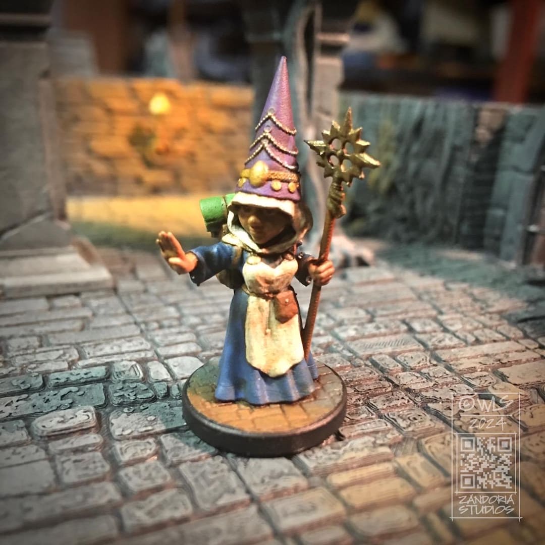 Gnomess Cleric, Female Gnome, Fantasy Miniature for Tabletop Game ...