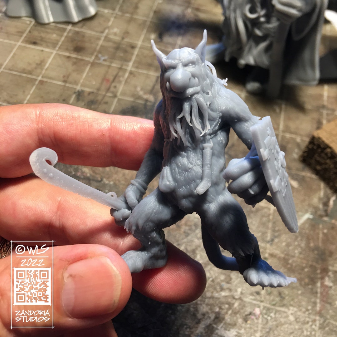 Forest Troll Miniature – 67mm Norse RPG Figure – Viking Troll With ...
