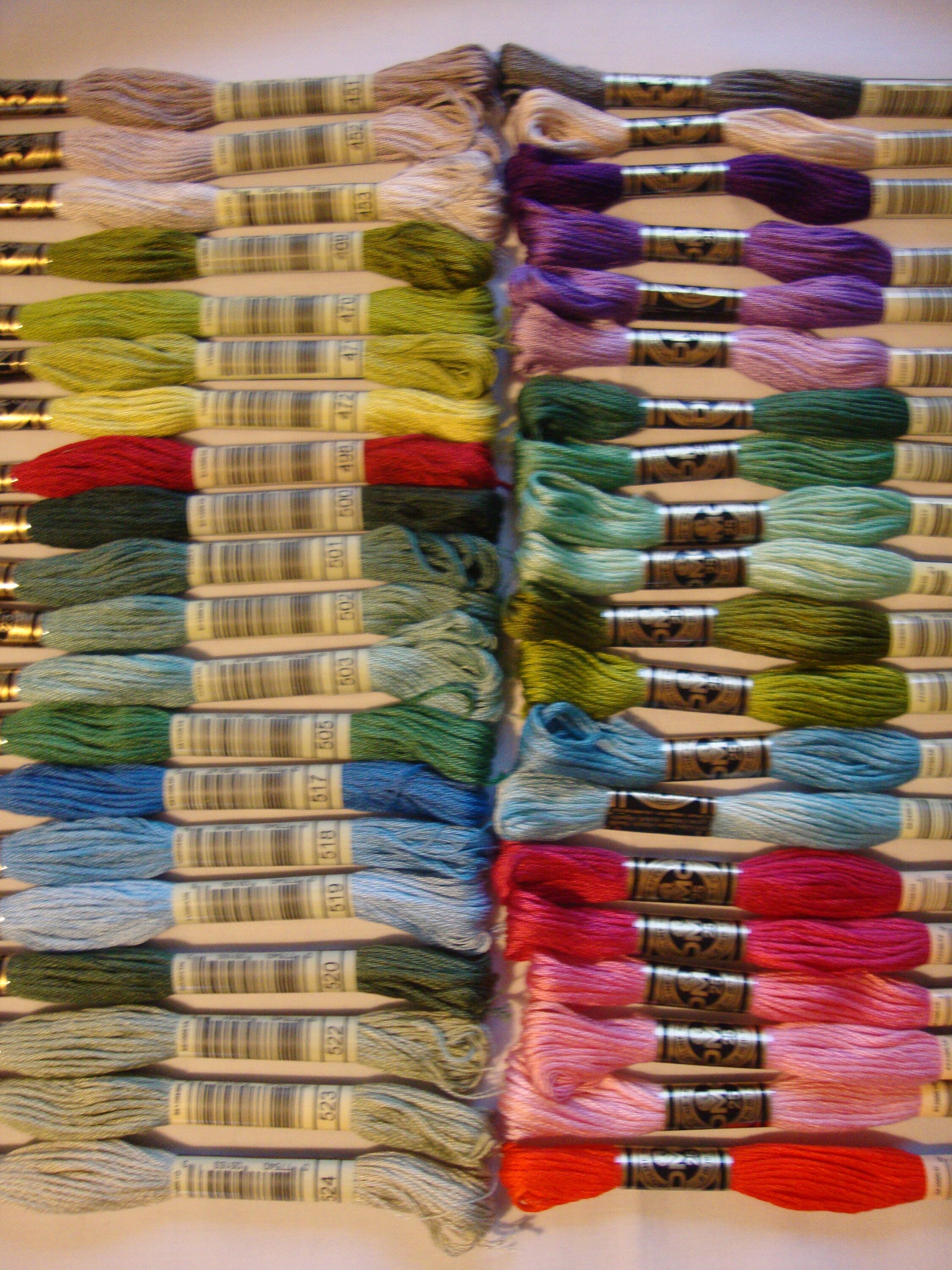 DMC Embroidery Threads NEW 451 to 453 469 470 to 472 498 | Etsy