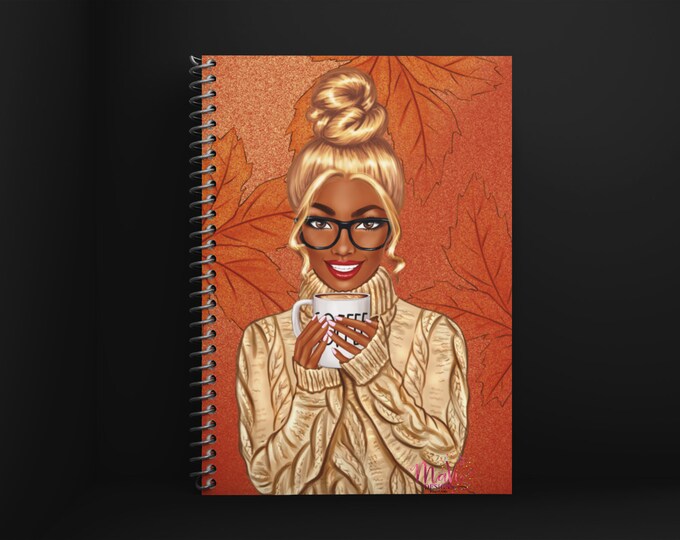 African American Spiral Notebooknotebookafrican American Notebookafro ...