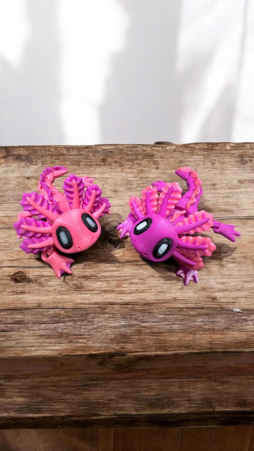 Cute Axolotl Articulated / 3d Printed Axolotl Toy / Blob Lab Creation ...