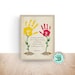 Mothers Day Handprint Art | Mason Jar One Flower Handprint Art ...