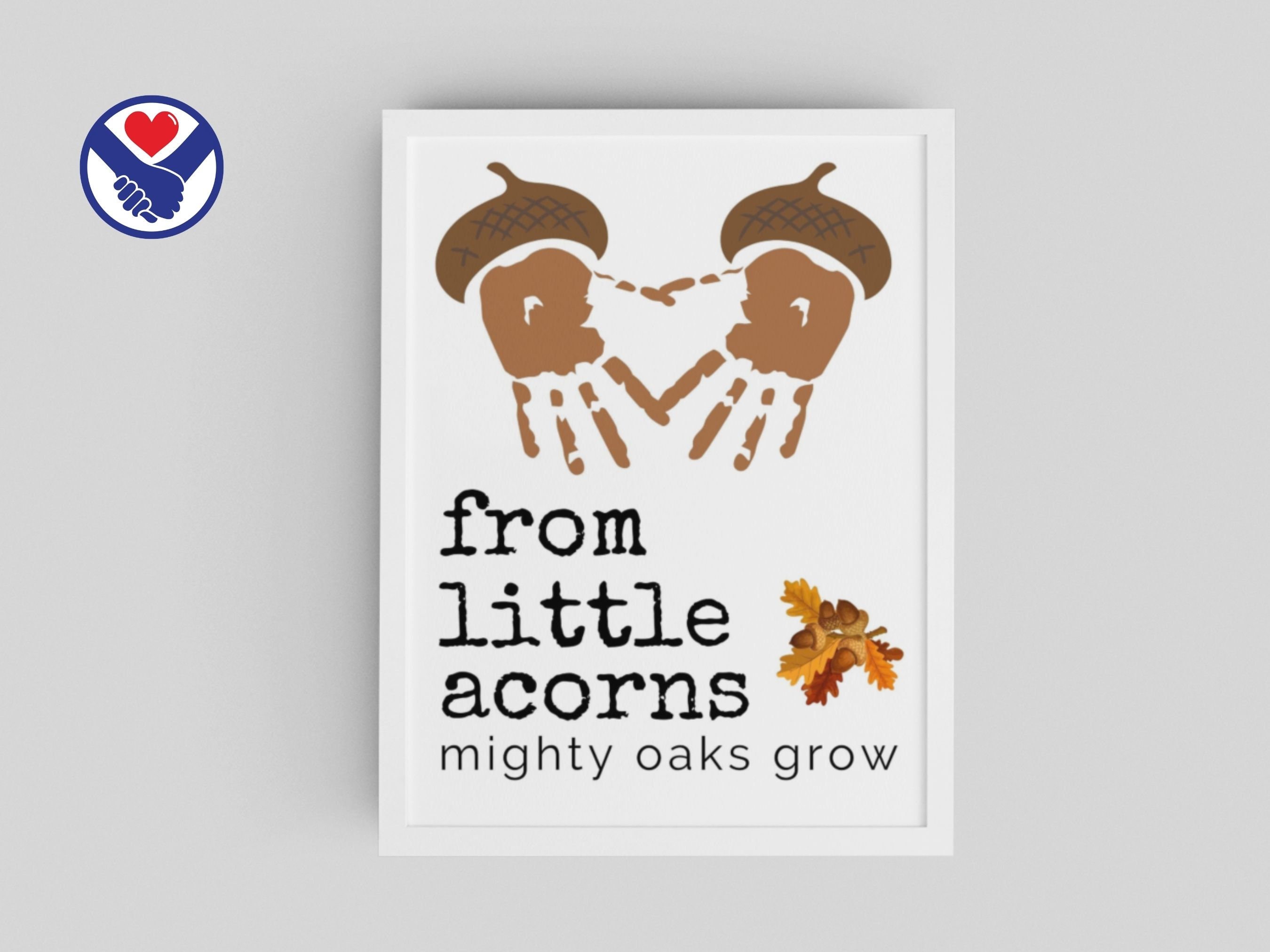 From Little Acorns Mighty Oaks Grow Handprint Art | Fall Autumn ...