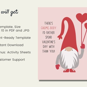 Valentine Gnome Handprint Art Craft | DIY Valentine Crafts for Kids ...