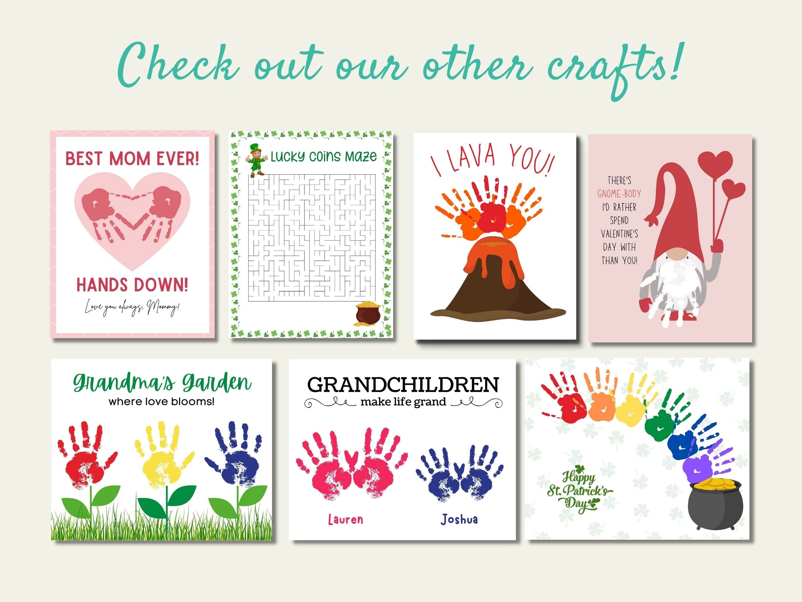 St Patrick's Day Gnome Handprint Art Craft DIY Gnome - Etsy